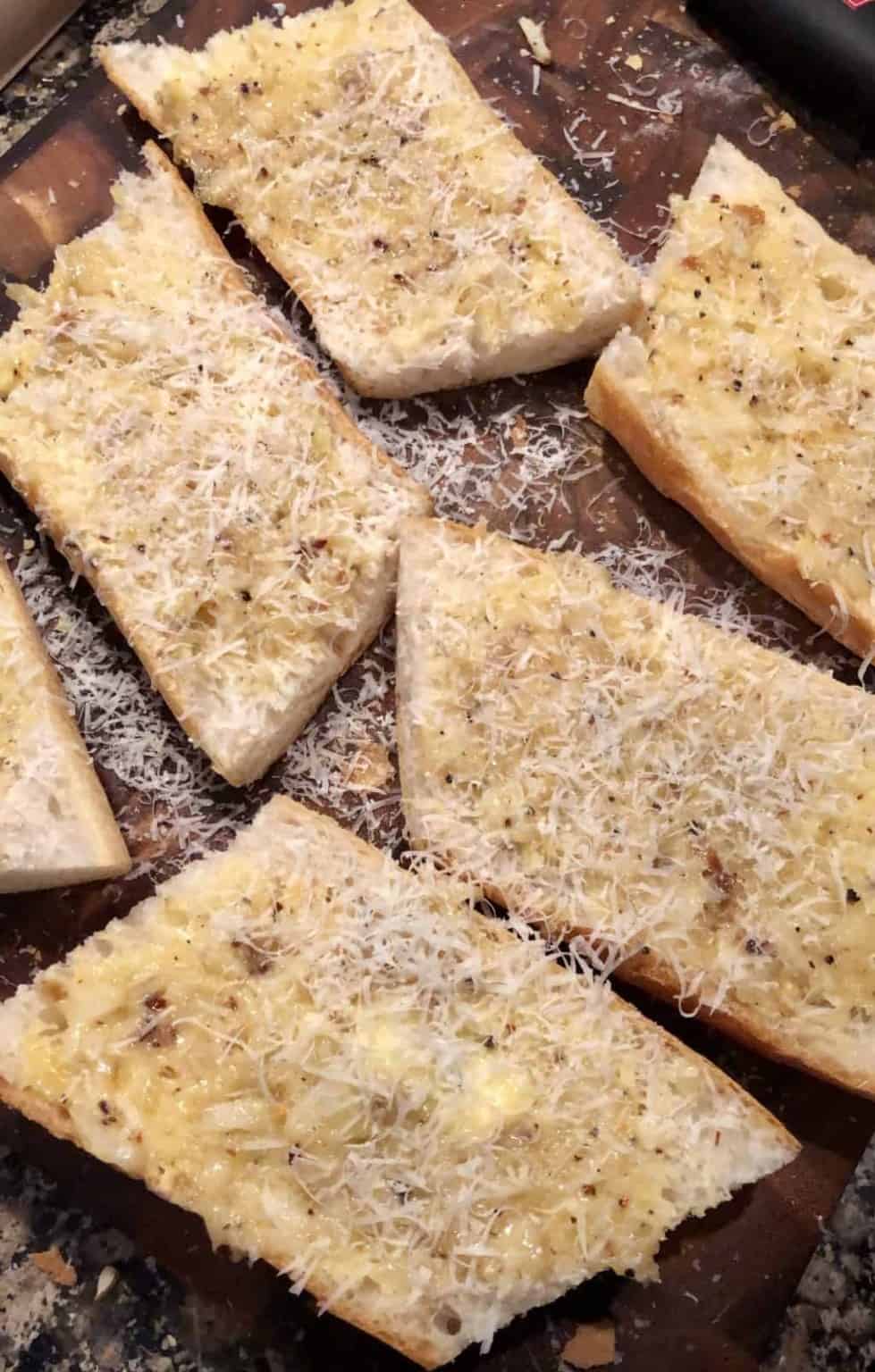 Homemade Roasted Garlic Bread - Girl With The Iron Cast