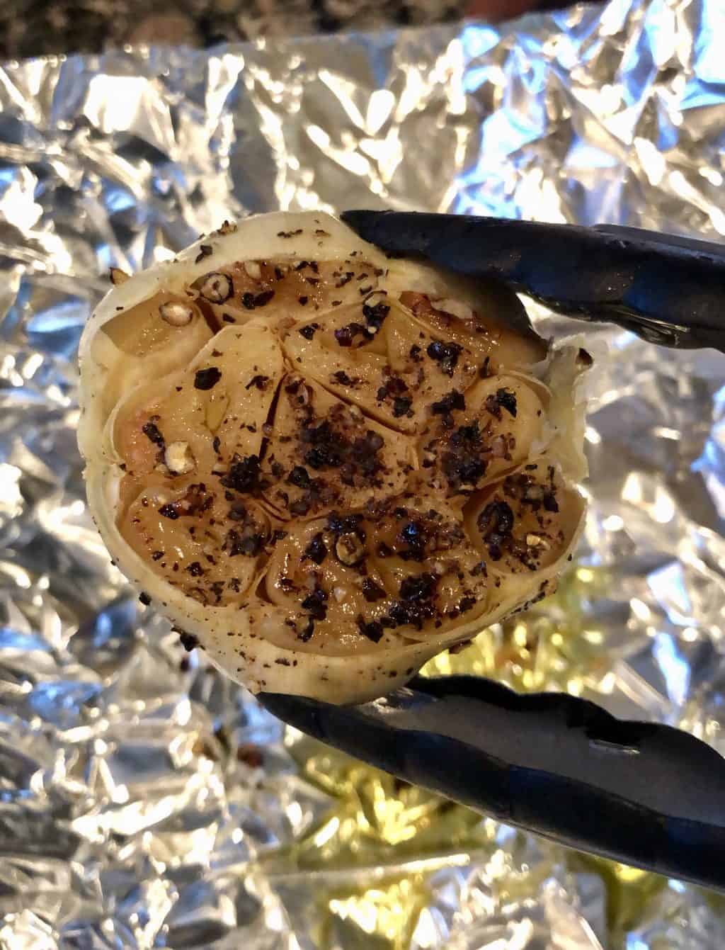 Homemade Roasted Garlic Bread - Girl With The Iron Cast