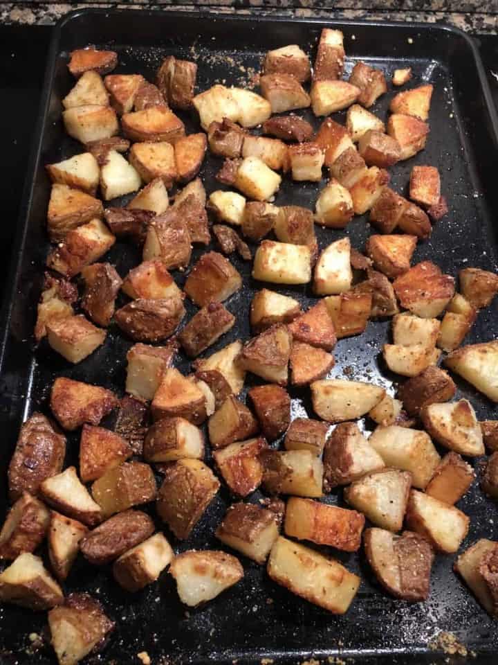 Crispy Roasted Potatoes - Girl With The Iron Cast