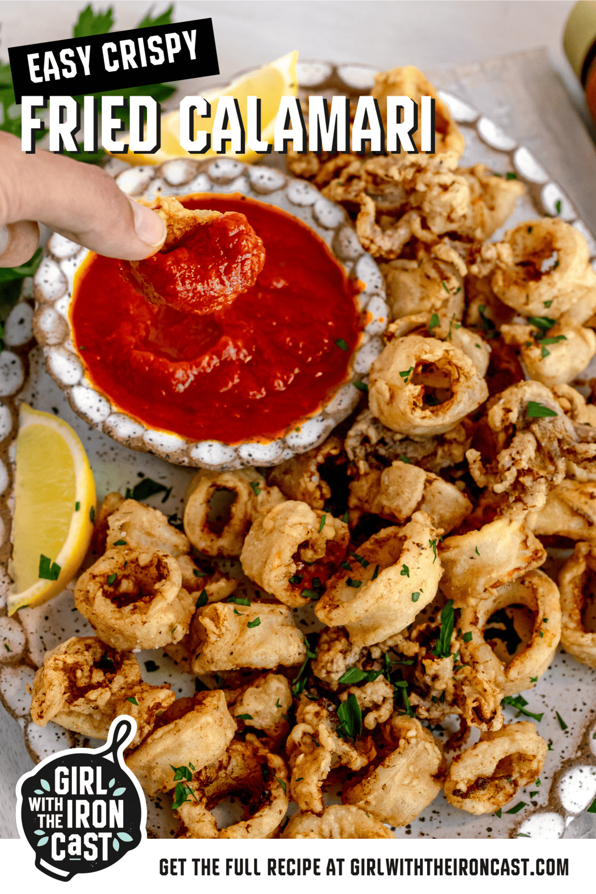 Crispy Fried Calamari - Girl With The Iron Cast