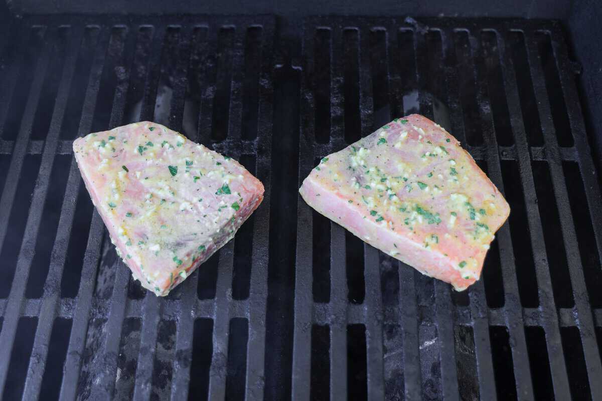 Marinated Grilled Swordfish with Olive Chimichurri - Girl With The Iron ...