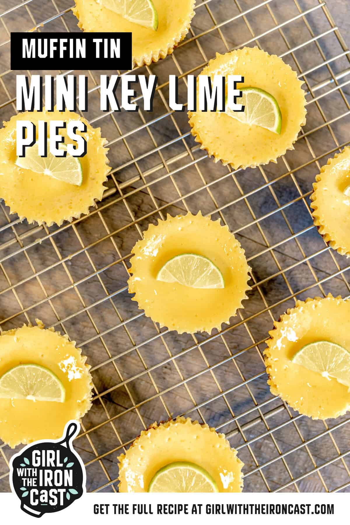 Mini Key Lime Pies with Gingersnap Crust - Girl With The Iron Cast